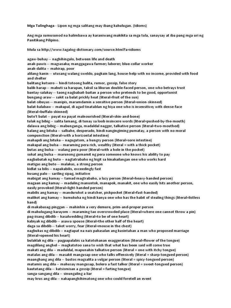 Mga Talinghaga | PDF