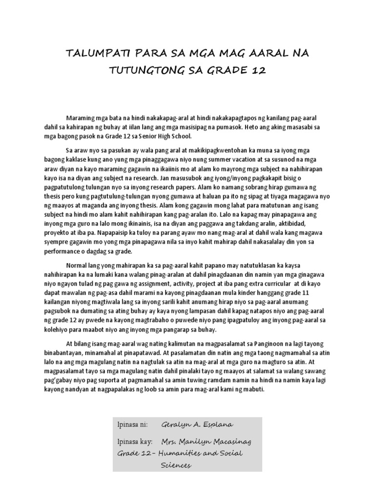 Talumpati | PDF