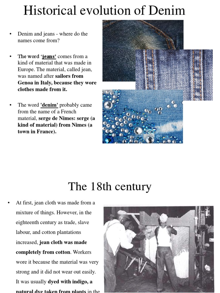 Denim History | PDF | Jeans | Fashion