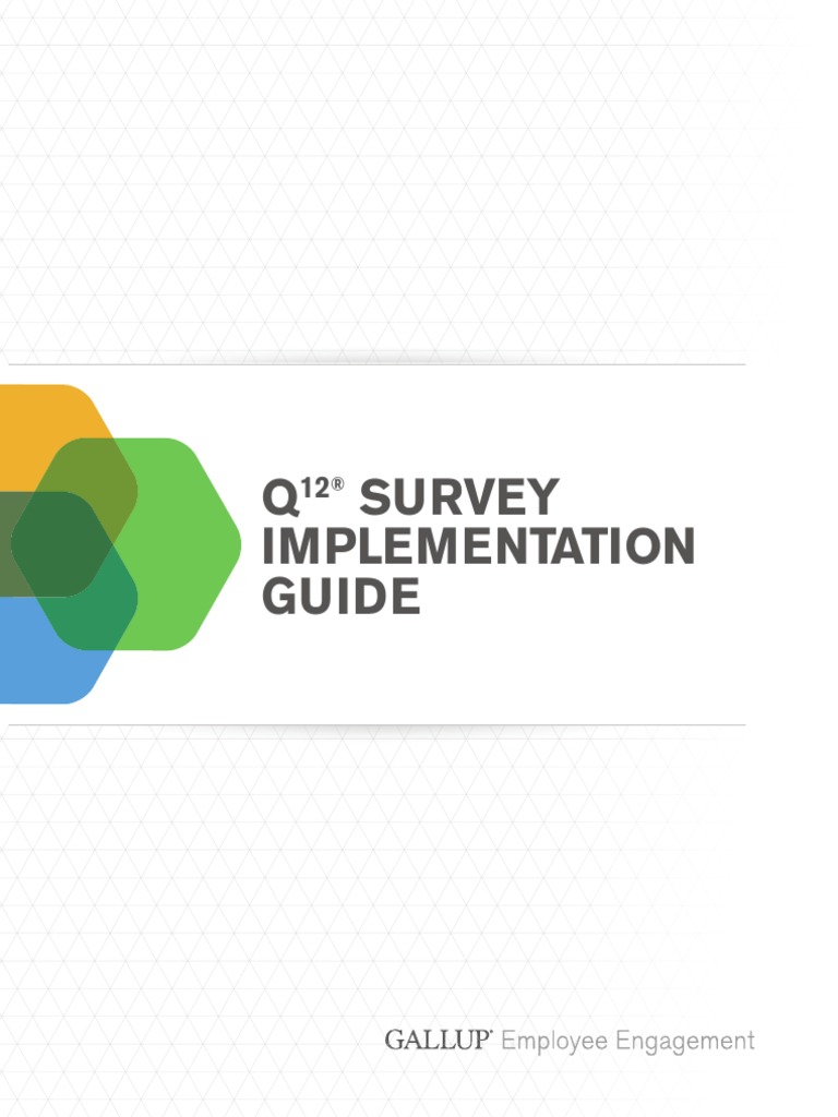 Q Survey Implementation Guide | PDF | Gallup (Company) | Leadership
