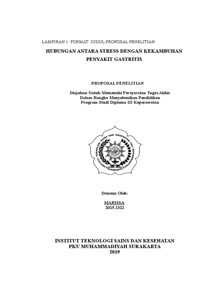 24 - 05 - 2019 LAMPIRAN Panduan KTI Skripsi | PDF | Sains & Matematika