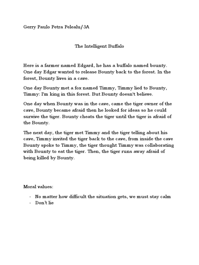 The Intelligent Buffalo | PDF