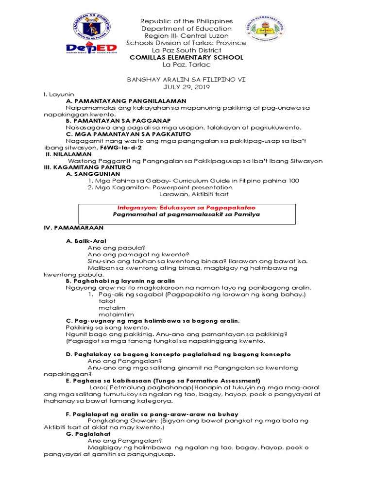 Cot Filipino 5 | PDF