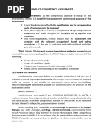 Conduct Competency Assessment SCRIPT | PDF | Question | Educational Assessment