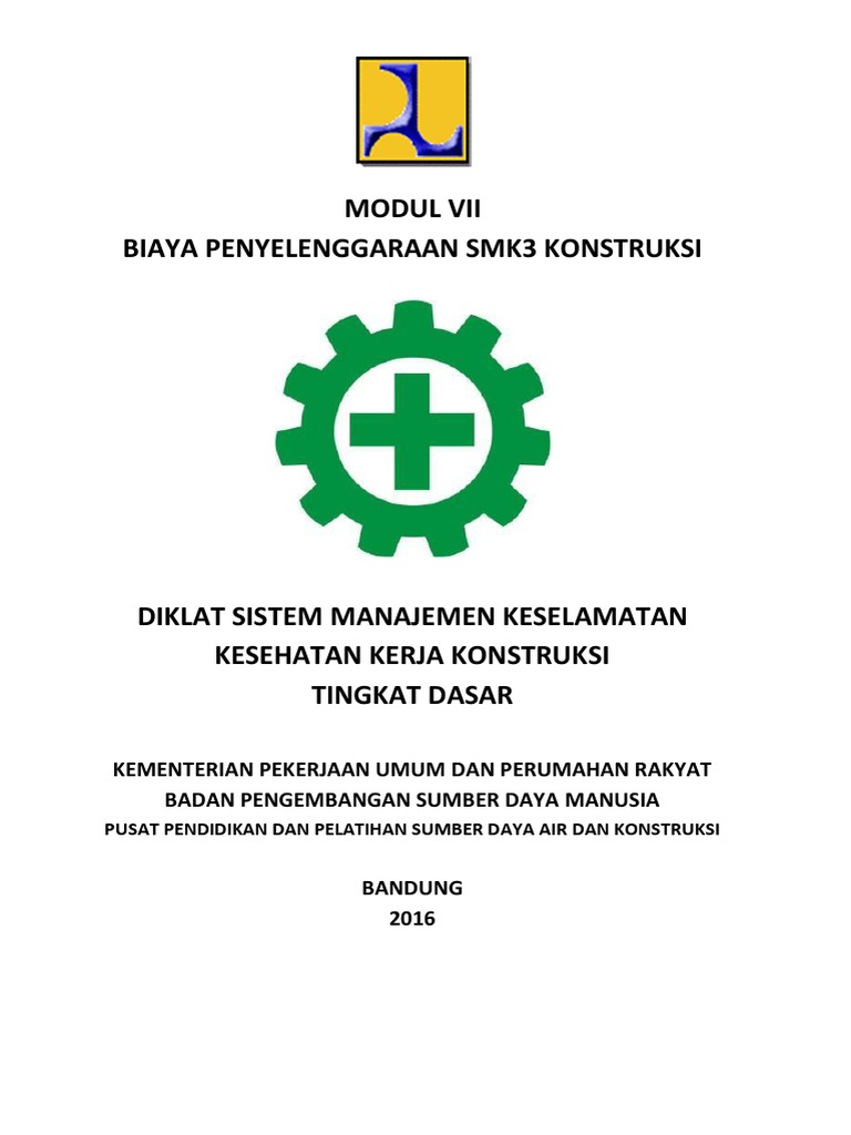 A60e4 Modul Biaya Penyelenggraan SMK3 Konstruksi Bid. PUPR | PDF