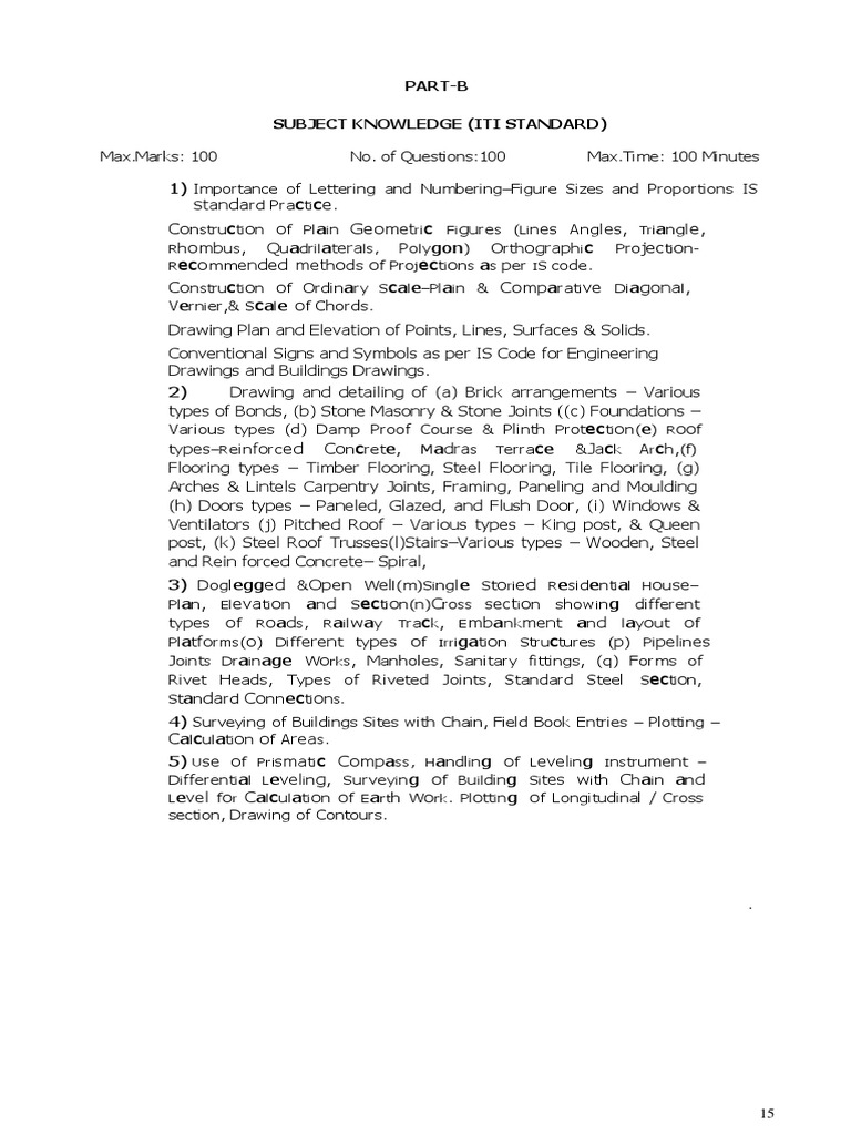 Village Surveyor Grade III Rev | PDF | Masonry | Art Media