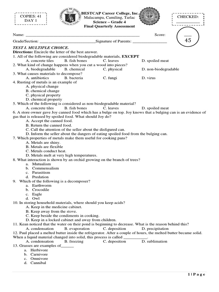 Grade 4 Science | PDF | Corona | Sun
