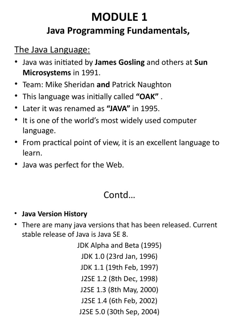 Java Programming Fundamentals | PDF | Array Data Structure | Constructor (Object Oriented ...