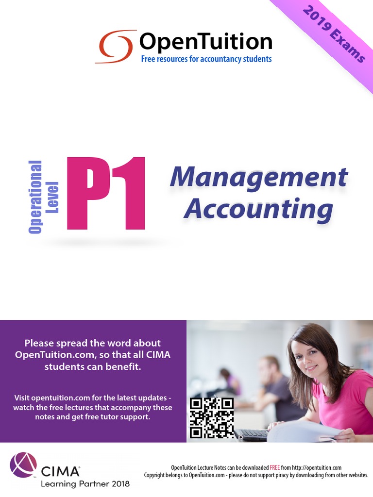 Cima p1 2019 Notes | PDF | Cost Accounting | Cost