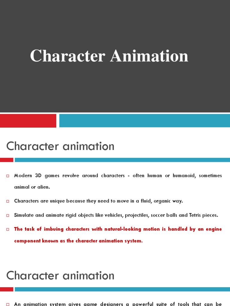 Character Animation | PDF | Animation | Computer Graphics