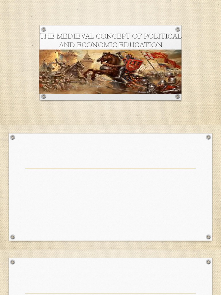 The Medieval Concept of Political and Economic Education | PDF ...