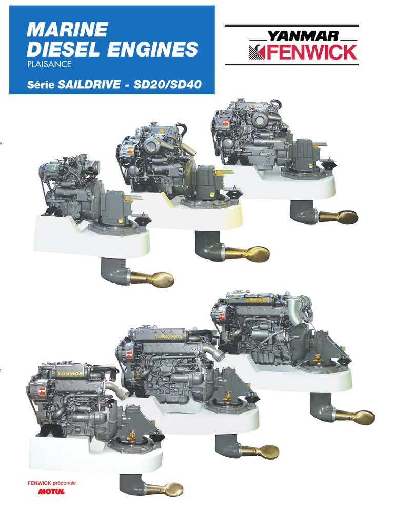 Marine Diesel Engines: Saildrive SD20/SD40 | PDF