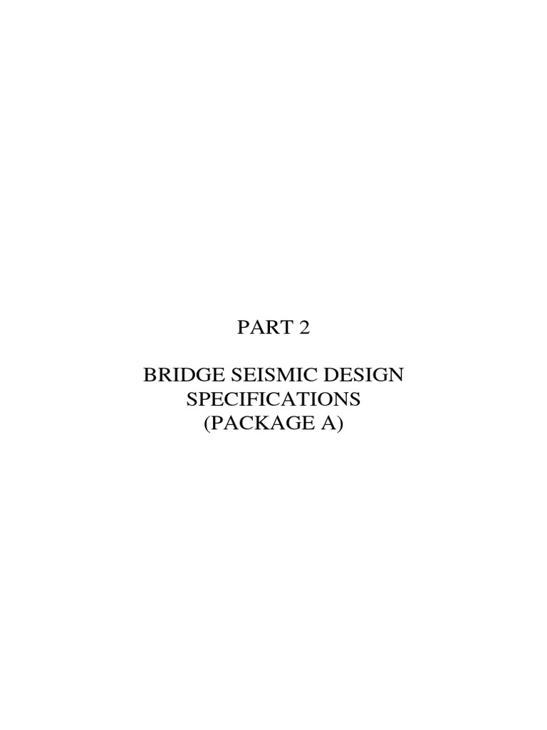 Bridge Design PDF | PDF | Earthquake Engineering | Earthquakes