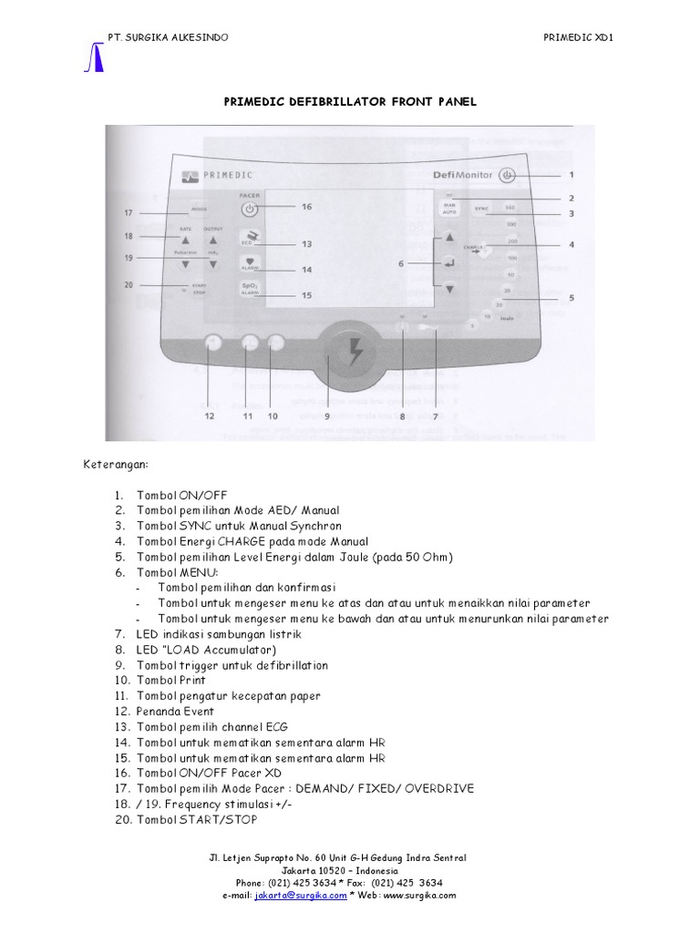Sop Primedic Defibrillator | PDF