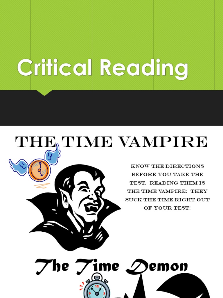 Critical Reading Exercises | PDF | Reading Comprehension | Argument