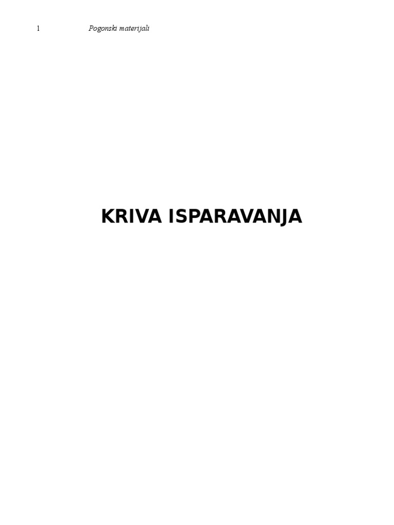 Kriva Isparavanja | PDF