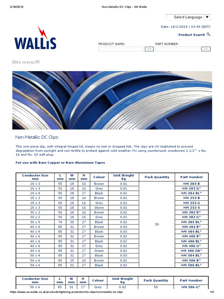 Non-Metallic DC Clips Guide | PDF | Building Materials | Building ...