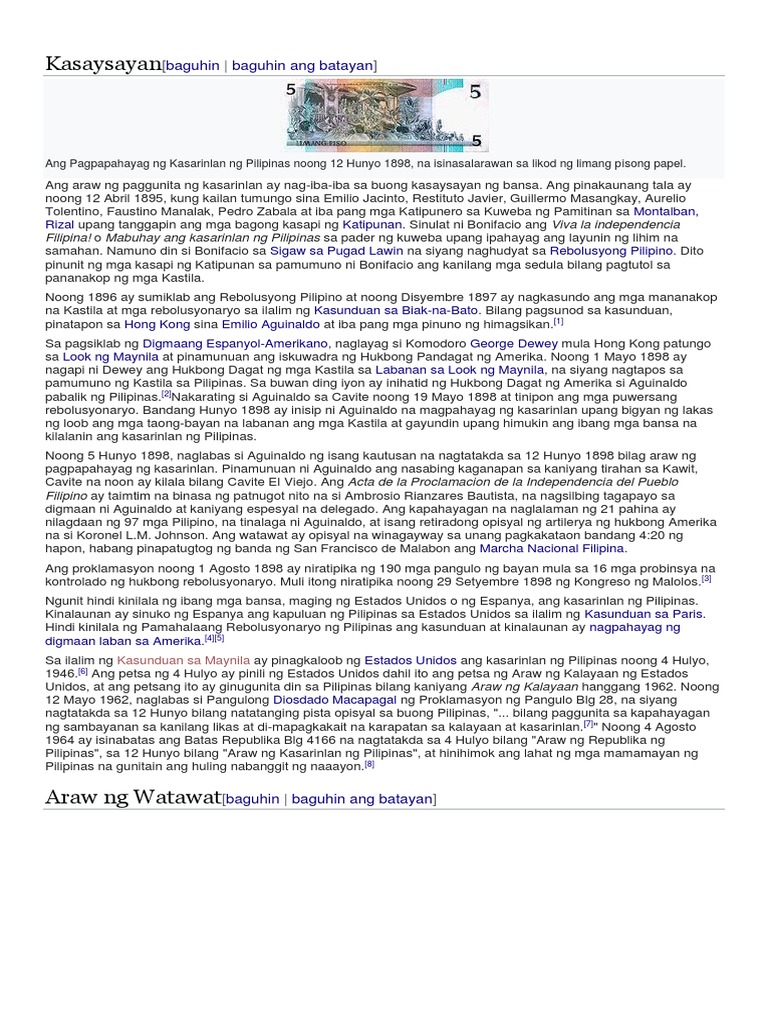 Aral - Pan Lesson Plan..Independence Day | PDF