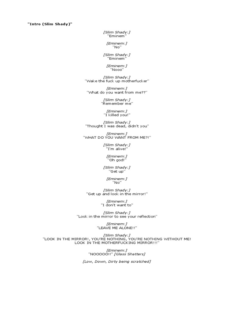Eminem's Inner Conflict | PDF