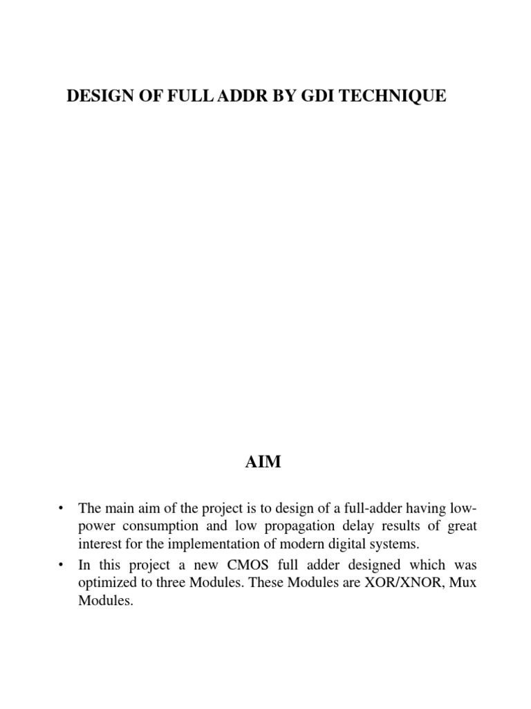 Final | PDF | Cmos | Logic Gate