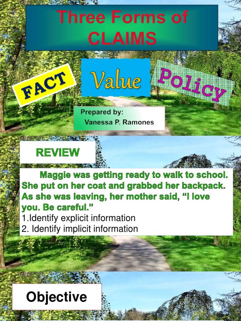 Identifying Explicit and Implicit Claims in Texts | PDF