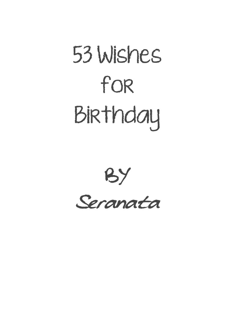 53 Wishes For Birthday | PDF | Cooking, Food & Wine | Home & Garden