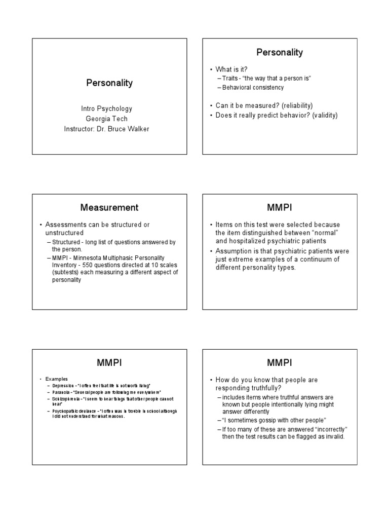 Personality: - Examples | PDF | Extraversion And Introversion | Psychology