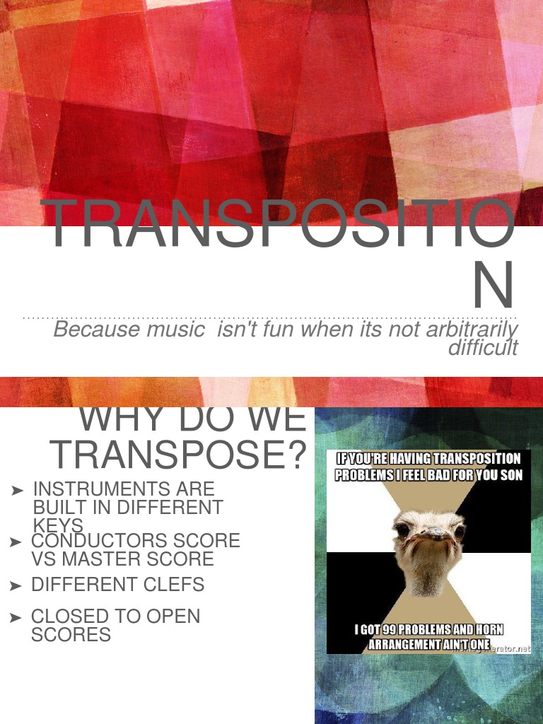 Transposition A Guide | PDF | Clef | Saxophone