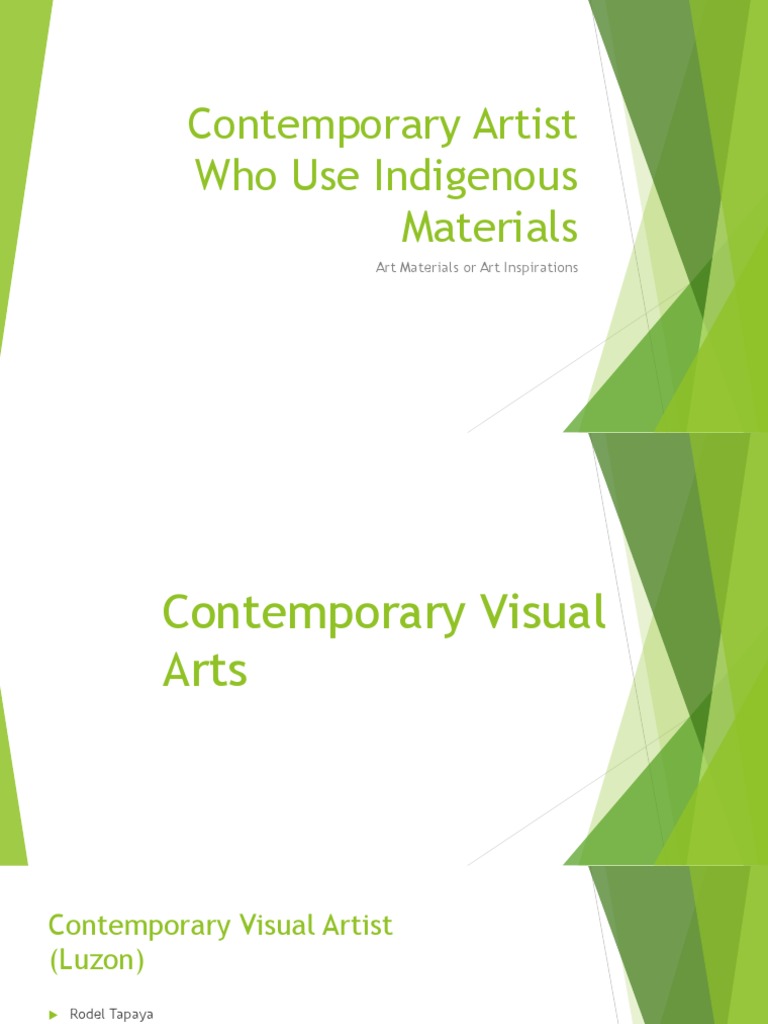 Indigenous Materials Contemporary Visual Artists Philippines | PDF