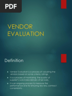 Vendor Management SOP Overview | PDF | Procurement | Evaluation