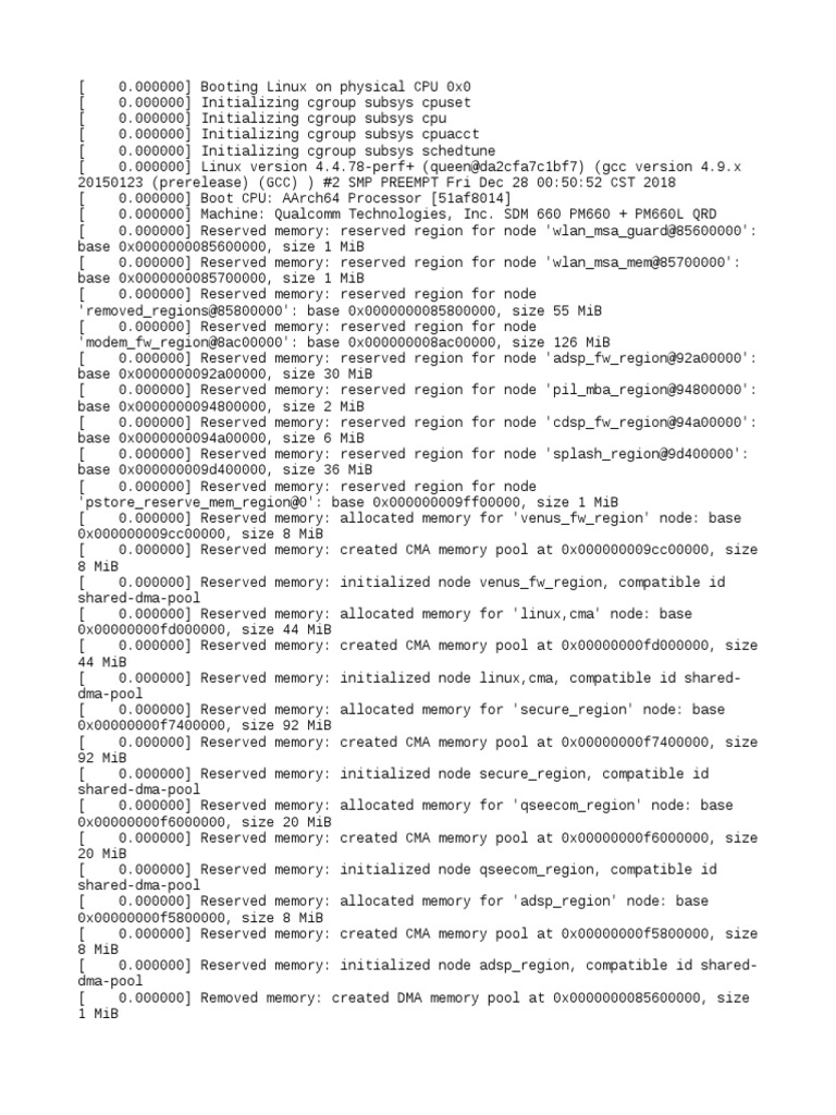 Dmesg | PDF | Central Processing Unit | Computer Engineering