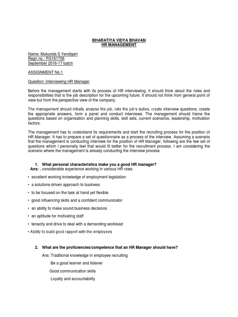 HRM1 Updated | PDF | Human Resource Management | Human Resources