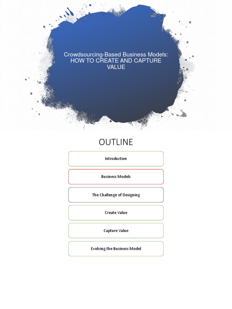 Crowdsourcing-Based Business Model | PDF | Business Model | Strategic ...
