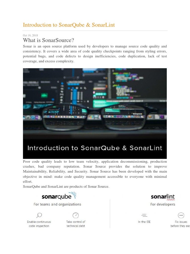 An In-Depth Introduction to SonarQube and SonarLint: Powerful Tools for Managing Code Quality ...