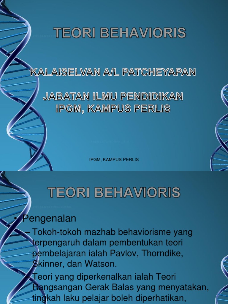 Teori Behavioris | PDF