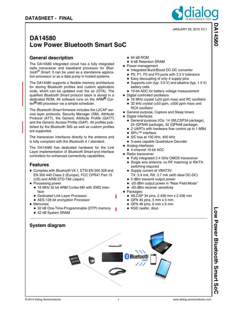 Bluetooth SoC | PDF | Electronic Design | Information And ...