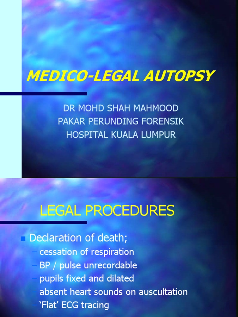 Medico Legal Autopsy | PDF | Autopsy | Forensics