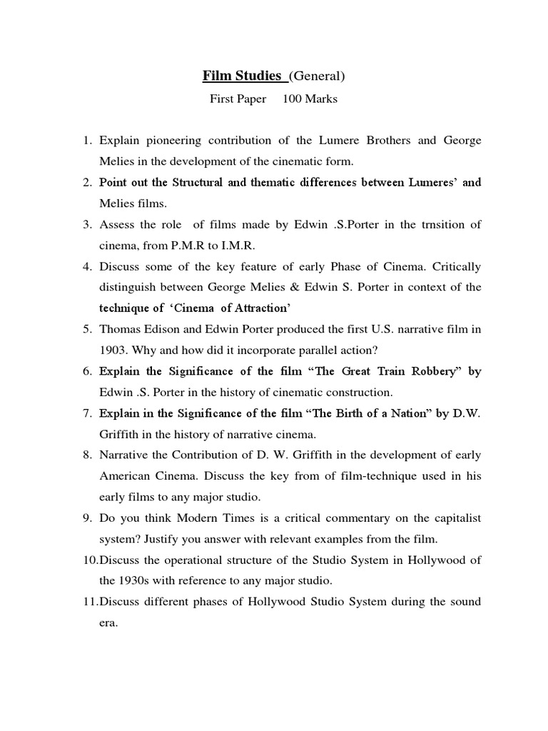 Film Studies (General) | PDF | Documentary Film | Cinema