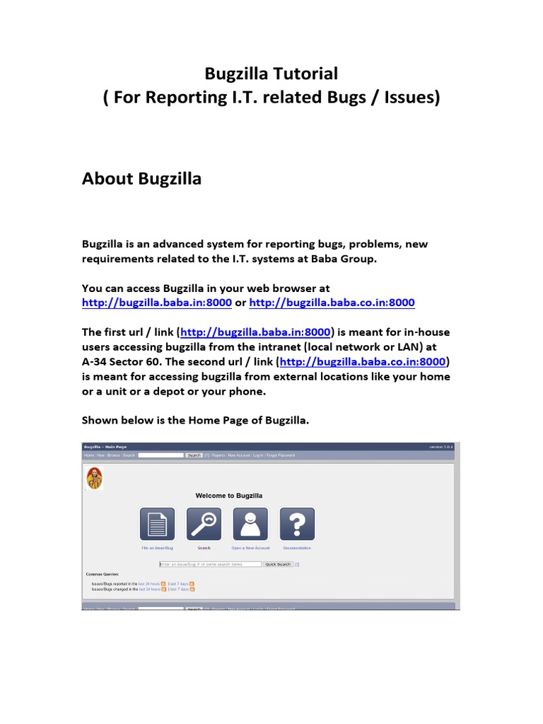 Bugzilla Tutorial | PDF | Email Address | Computer Network