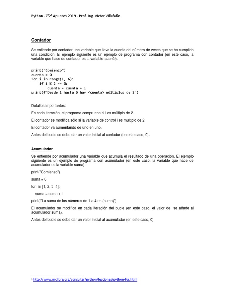 Ejercicios de Python Basicos | PDF | Python (lenguaje de programación) | Programación de ...