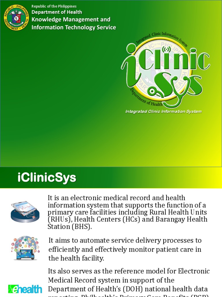 3 IClinicSys Presentation 2018 (As of August 2018) | PDF | Health ...