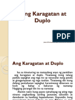 Karagatan at Duplo | PDF