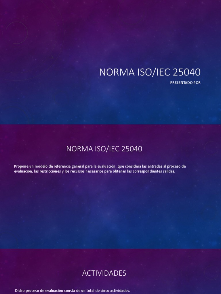 Evaluación de Calidad de Software ISO 25040 | PDF | Calidad (comercial ...