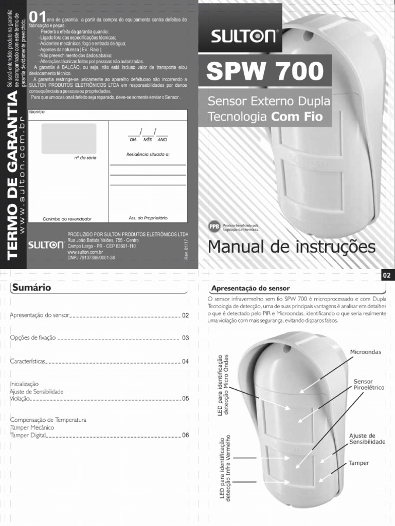 Manual SPW 700 | PDF