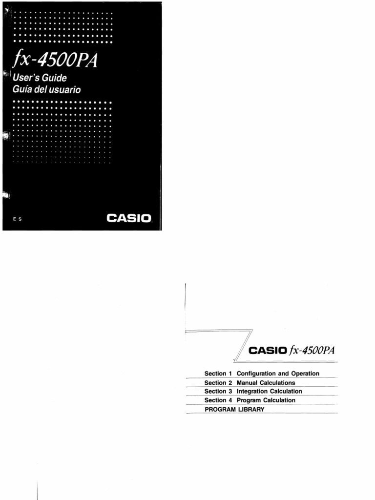 FX 4500PA English PDF | PDF | Mathematical Notation | Numbers