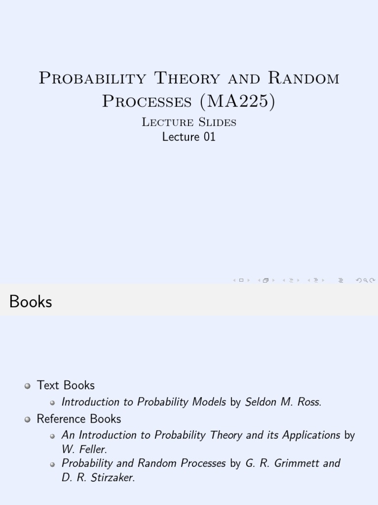 Lec 01 | PDF | Probability Theory | Set (Mathematics)