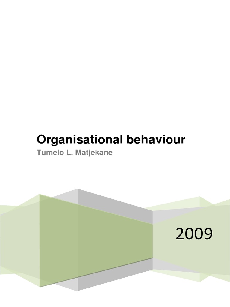 Organisation Behavior Mind Mapping | PDF | Motivation | Motivational