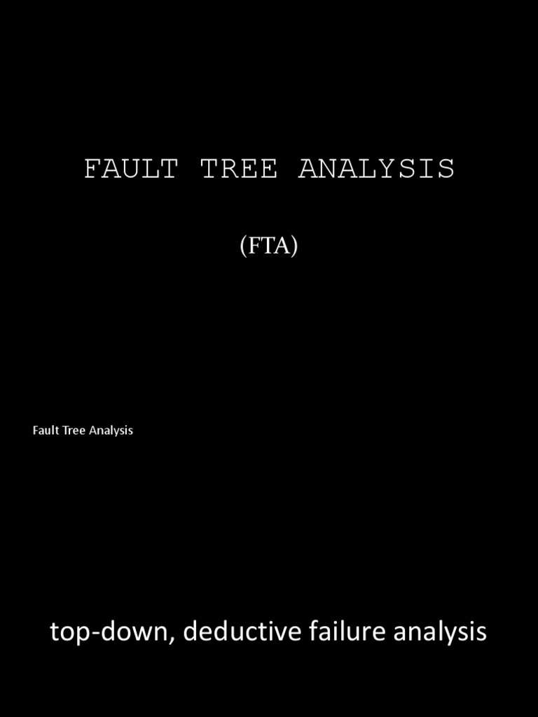 Fault Tree Analysis | PDF | Software Engineering | Analysis