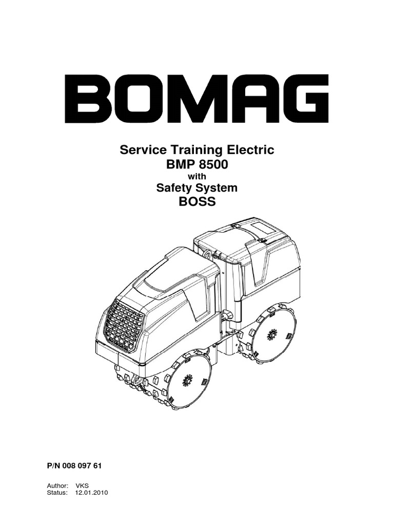 Bomag BMP 8500 Fault and Input Codes Inc BOSS | Switch | Vacuum Tube