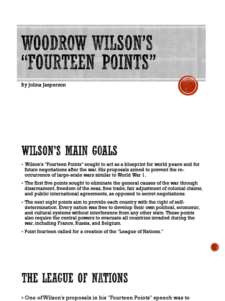Wilson's 14 Points | PDF